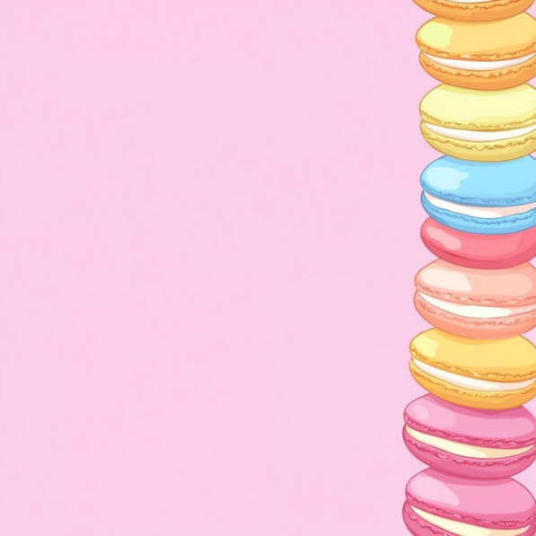 Download Colorful Macarons on Pink Background Backgrounds Online ...