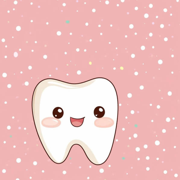 Download Cute Cartoon Tooth Illustration Backgrounds Online - Creative ...