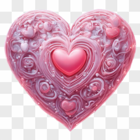 Download Stylized Heart with Swirls and Textures Cartoons Online ...
