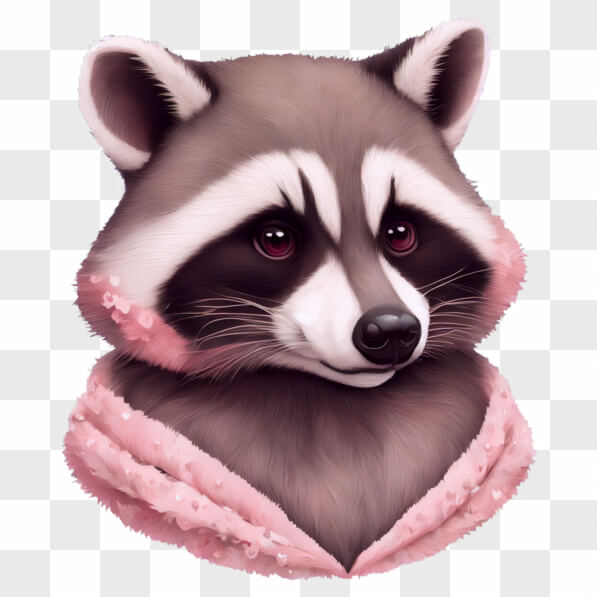 Download Illustrated Raccoon in Pink Hoodie Cartoons Online - Creative ...