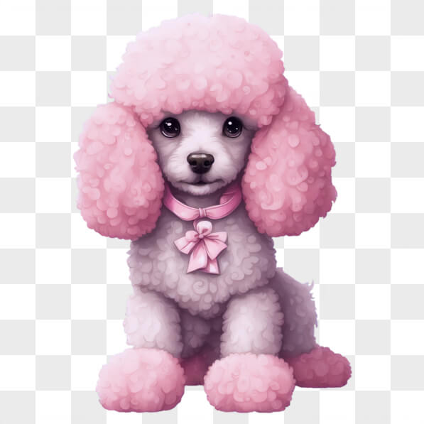 Download Cute Pink Poodle Cartoons Online - Creative Fabrica