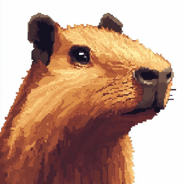 Download Pixel Art Capybara Backgrounds Online - Creative Fabrica