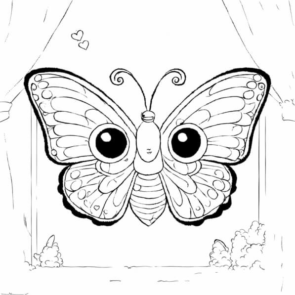 Download Whimsical Butterfly Illustration Coloring pages Online ...