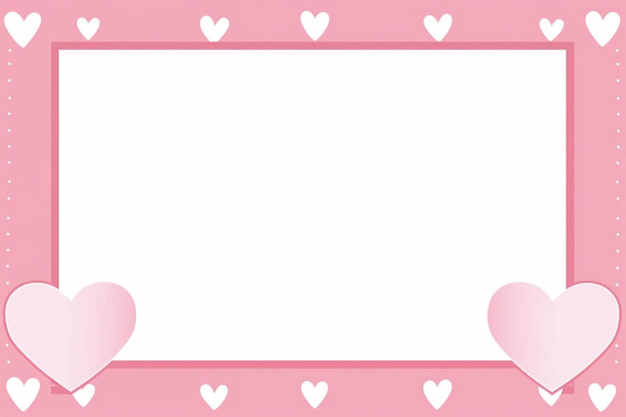 Download Decorative Pink Heart Frame Backgrounds Online - Creative Fabrica