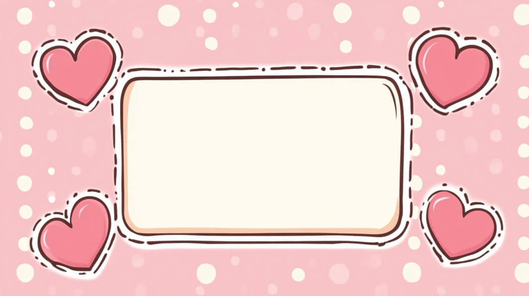 Download Whimsical Pink Background with Hearts Backgrounds Online ...