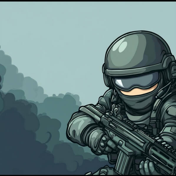 Download Tactical Soldier in Action Amidst Smoke Backgrounds Online ...