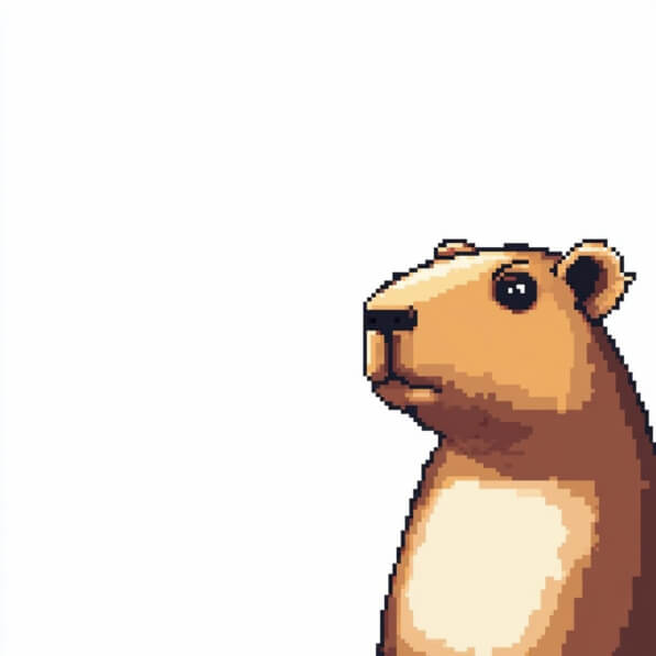 Descarga Pixel Art Capibara Fondos En Línea - Creative Fabrica