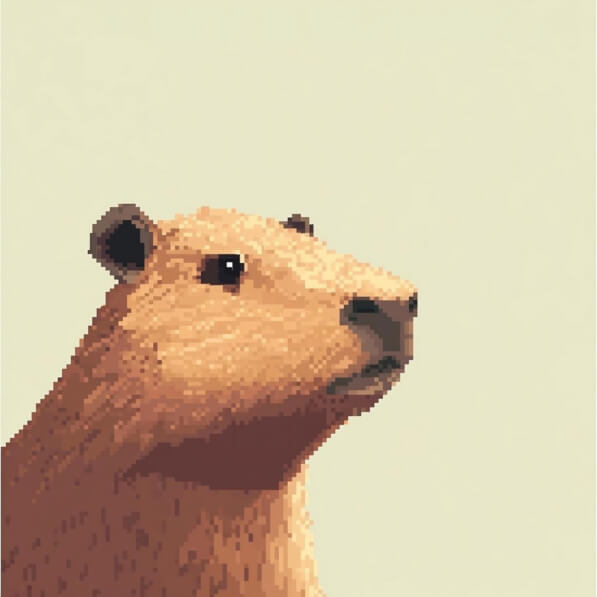 Download Pixel Art Capybara Backgrounds Online - Creative Fabrica