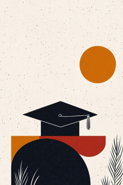 Download Minimalist Graduation Cap Illustration Backgrounds Online ...