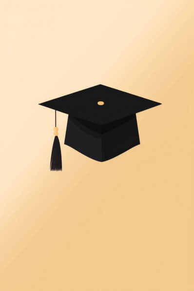 Download Black Graduation Cap on Light Background Backgrounds Online ...