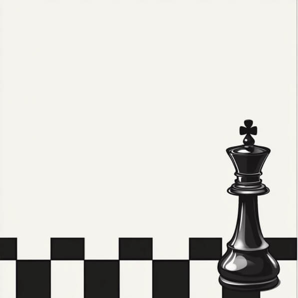 Download Black King Chess Piece on Minimalist Chessboard Backgrounds ...