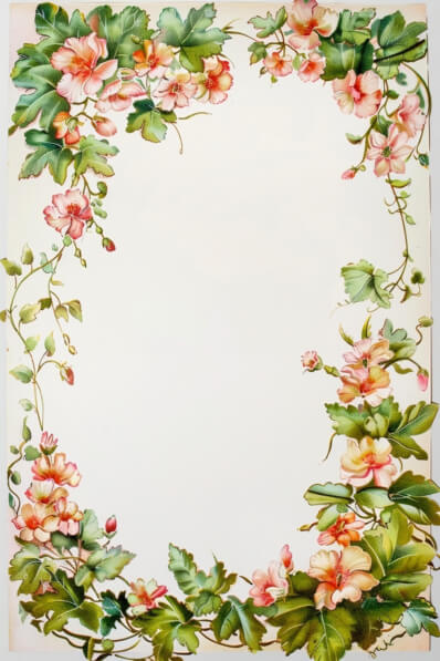 Download Floral Border Illustration Backgrounds Online - Creative Fabrica