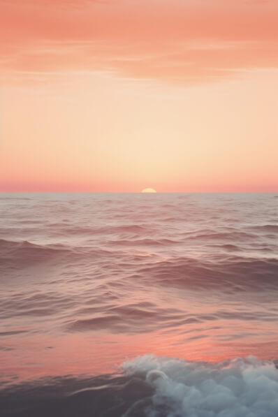 Download Serene Ocean Sunset Backgrounds Online - Creative Fabrica