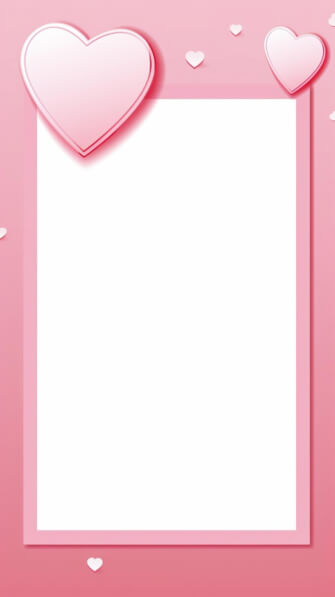 Download Pink Heart Frame Backgrounds Online - Creative Fabrica