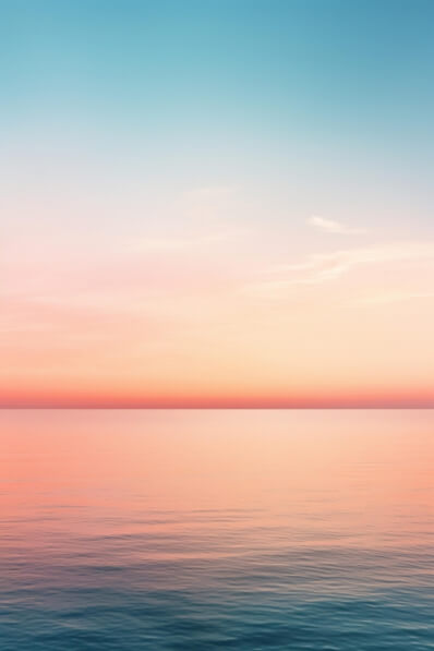 Download Calm Ocean at Sunset with Pastel Sky Backgrounds Online ...