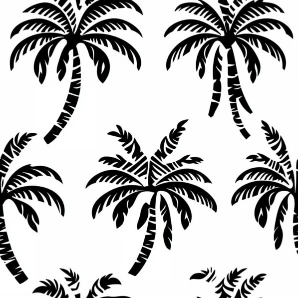 Download Stylized Black Palm Trees Pattern Patterns Online - Creative ...