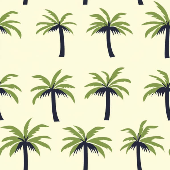 Download Stylized Palm Tree Pattern on Cream Background Patterns Online ...