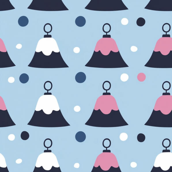Download Whimsical Bell Pattern on Light Blue Background Patterns ...