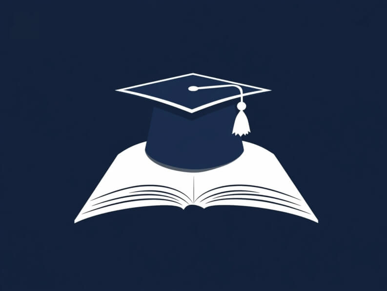 Download Graduation Cap on Open Book Backgrounds Online - Creative Fabrica