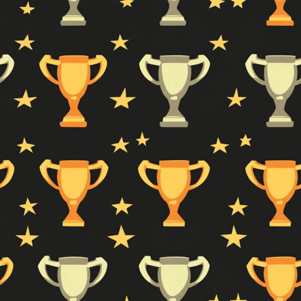 Download Pattern of Trophies and Stars Patterns Online - Creative Fabrica