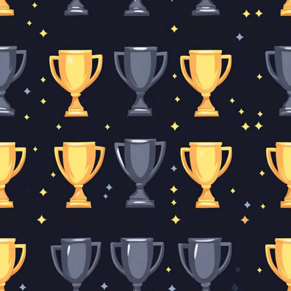 Download Pattern of Trophies on Dark Background Patterns Online ...