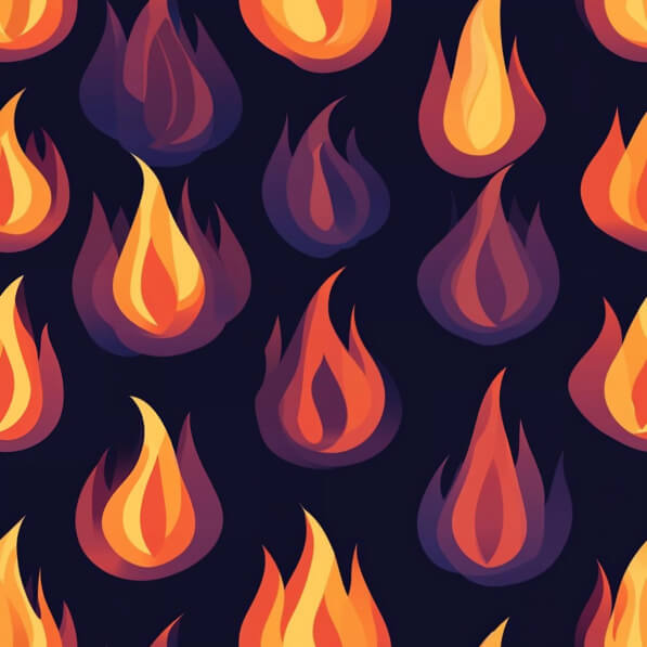 Download Stylized Flame Pattern on Dark Background Patterns Online ...