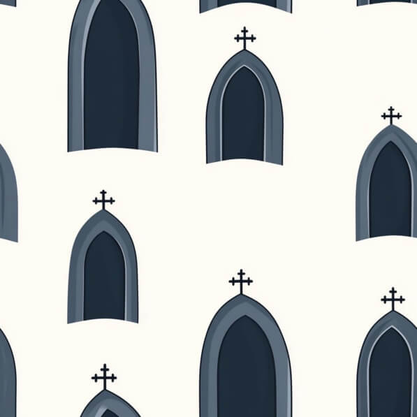Download Gothic Arches Pattern with Crosses Patterns Online - Creative ...