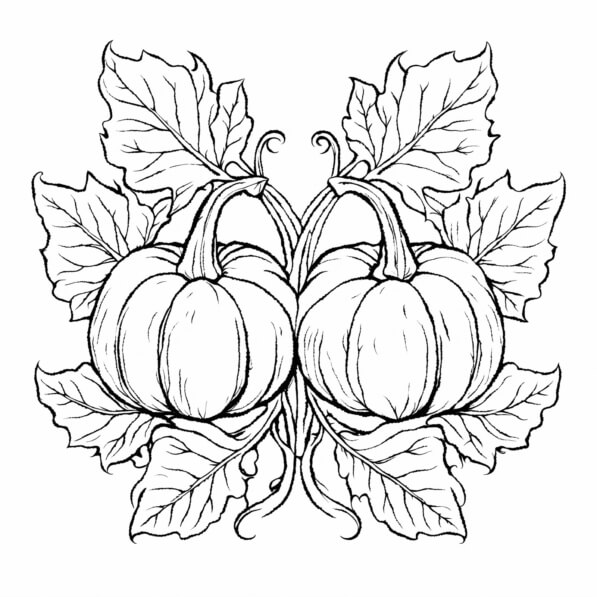 Download Intricate Pumpkin Illustration Coloring pages Online ...