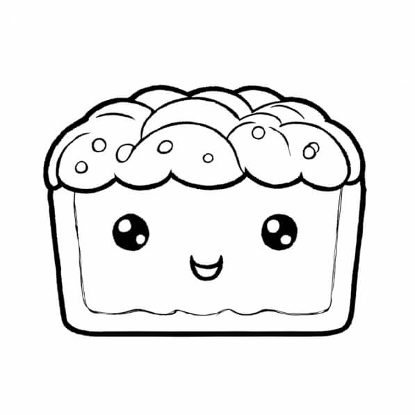 Download Cute Cartoon Loaf of Bread Coloring pages Online - Creative ...