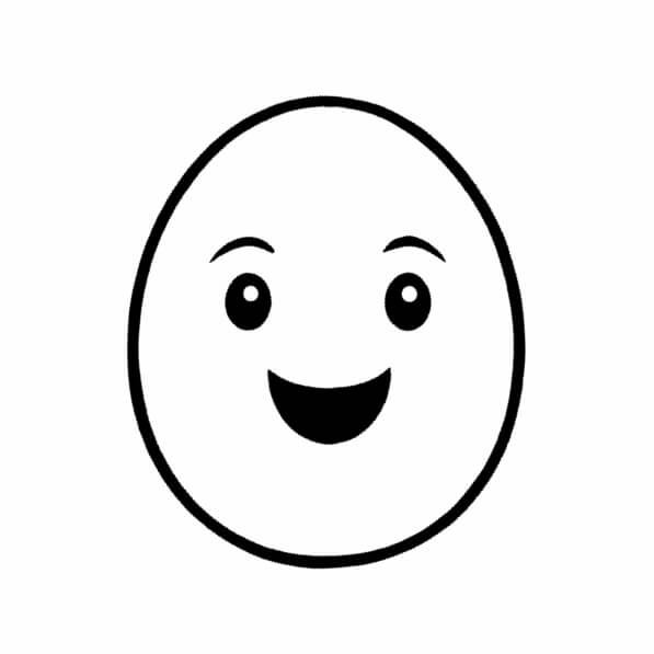 Download Cheerful Smiley Face Coloring pages Online - Creative Fabrica