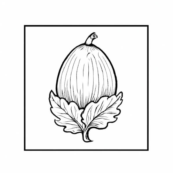 Download Illustration of a Gourd with Leaves Coloring pages Online ...