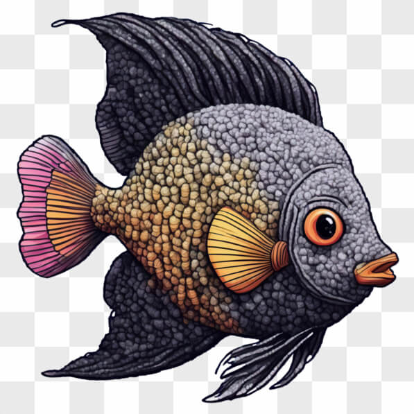 Download Illustration of a Colorful Fish Cartoons Online - Creative Fabrica