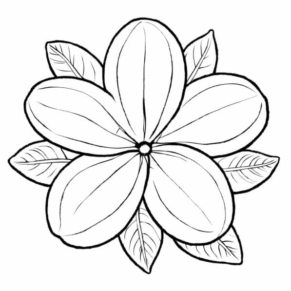 Descarga Ilustración De Flor En Blanco Y Negro Páginas Para Colorear En