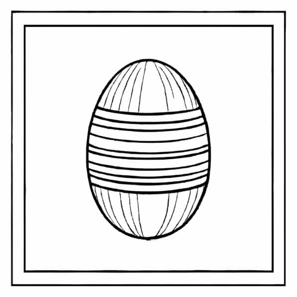 Download Decorated Egg with Stripes Coloring pages Online - Creative ...