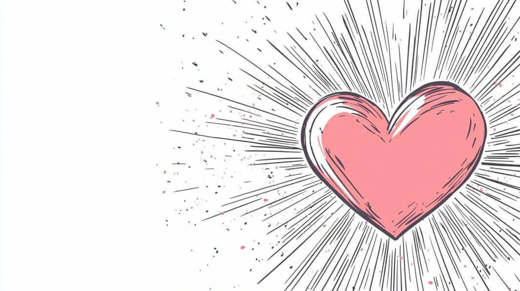 Download Stylized Heart with Radiating Lines Backgrounds Online ...