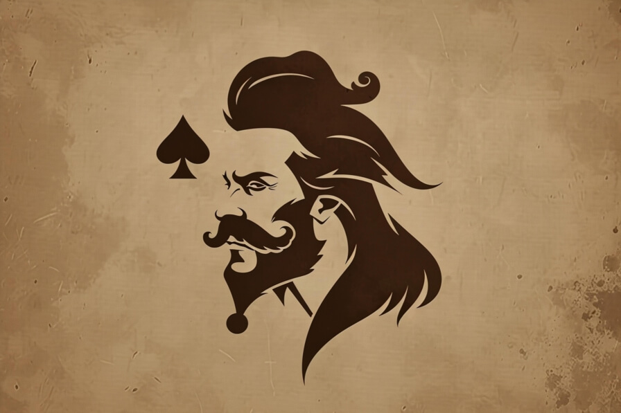Download Stylized Man with Ace of Spades Symbol Backgrounds Online ...