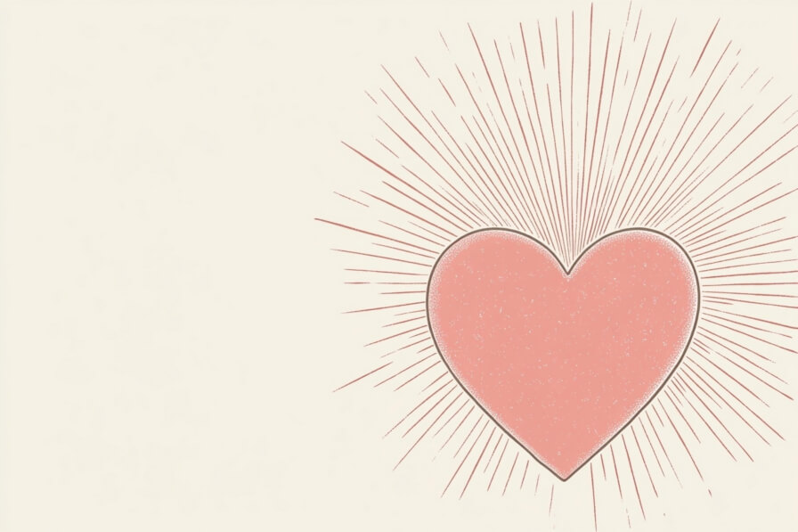 Download Stylized Heart with Radiating Light Backgrounds Online ...