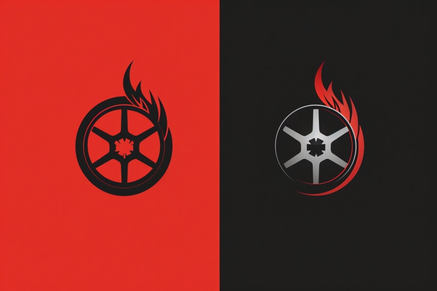 Download Stylized Wheel Logos Backgrounds Online - Creative Fabrica