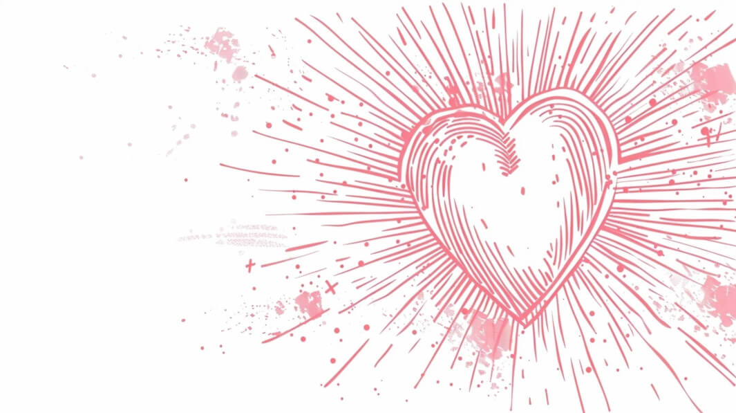 Download Stylized Heart with Radiating Lines Backgrounds Online ...