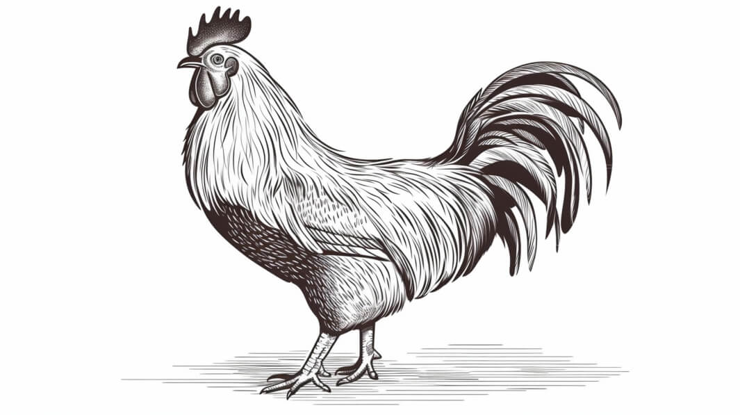 Download Illustration of a Rooster Backgrounds Online - Creative Fabrica