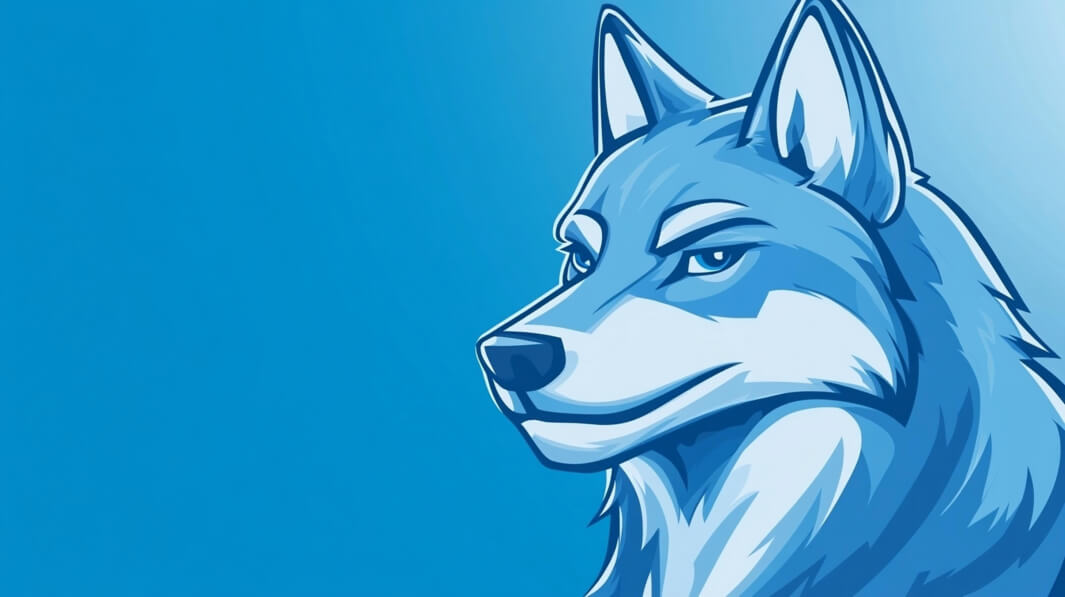 Descarga Ilustración de lobo azul estilizado Fondos En Línea - Creative ...