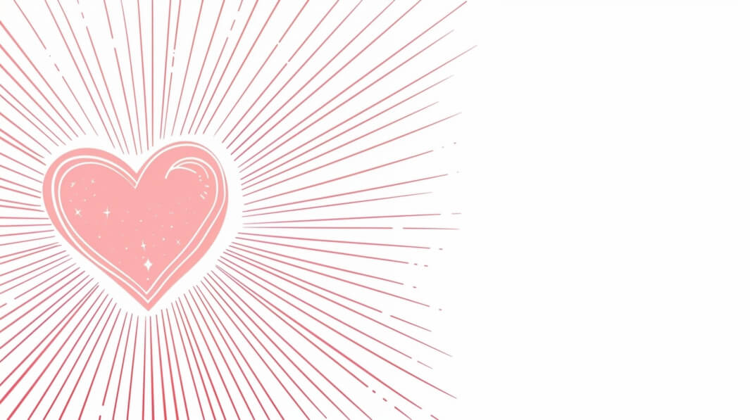 Download Stylized Heart with Radiating Lines Backgrounds Online ...