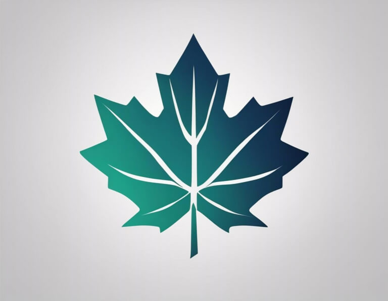 Download Stylized Leaf Design in Blue and Green Backgrounds Online ...