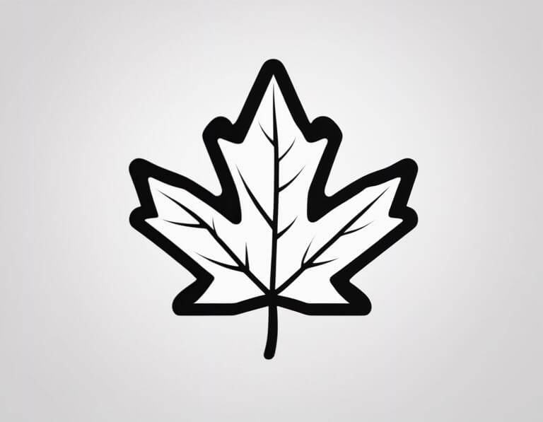 Download Stylized Maple Leaf Outline Backgrounds Online - Creative Fabrica