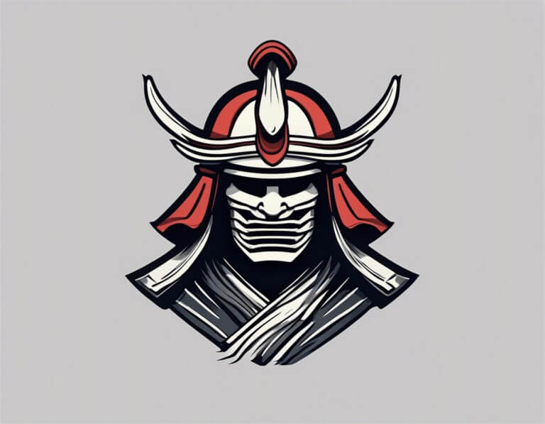 Download Stylized Samurai Helmet and Face Backgrounds Online - Creative ...
