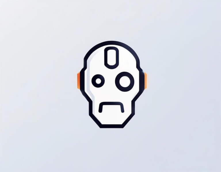 Download Minimalist Robot Head Design Backgrounds Online - Creative Fabrica