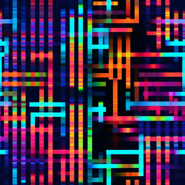 Baixe Composição Abstrata Colorida com Linhas Pixeladas Padrões ...