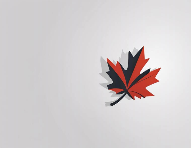 Download Stylized Maple Leaf in Red and Black Backgrounds Online ...