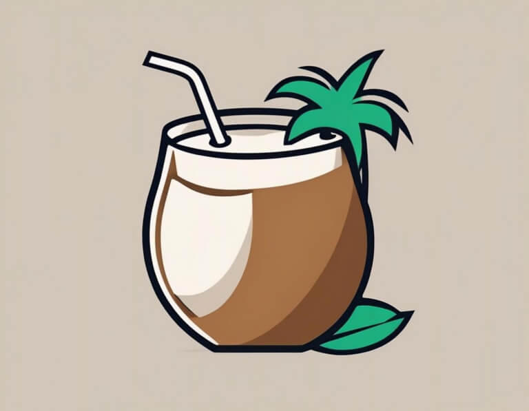 Download Stylized Coconut Drink Backgrounds Online - Creative Fabrica