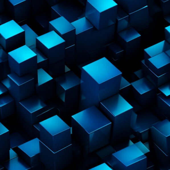 Download Abstract Blue Cubes in Three-Dimensional Space Patterns Online ...